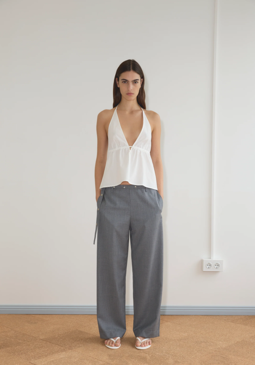 Button Halter - White– Alterior Motif