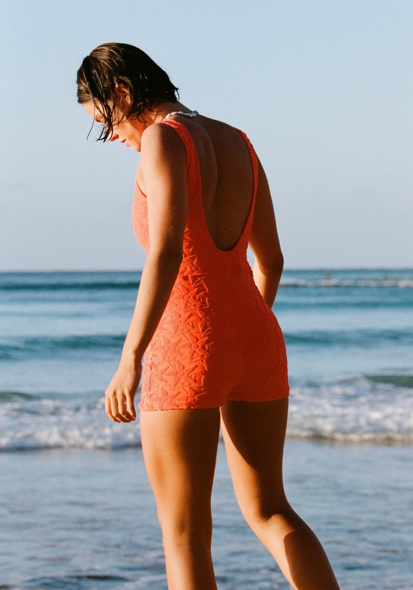 Marina Surf Suit - Aperol Terry– Alterior Motif