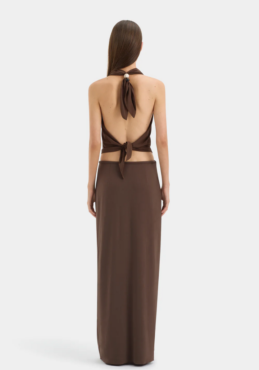 Matheo Midi Skirt - Truffle– Alterior Motif