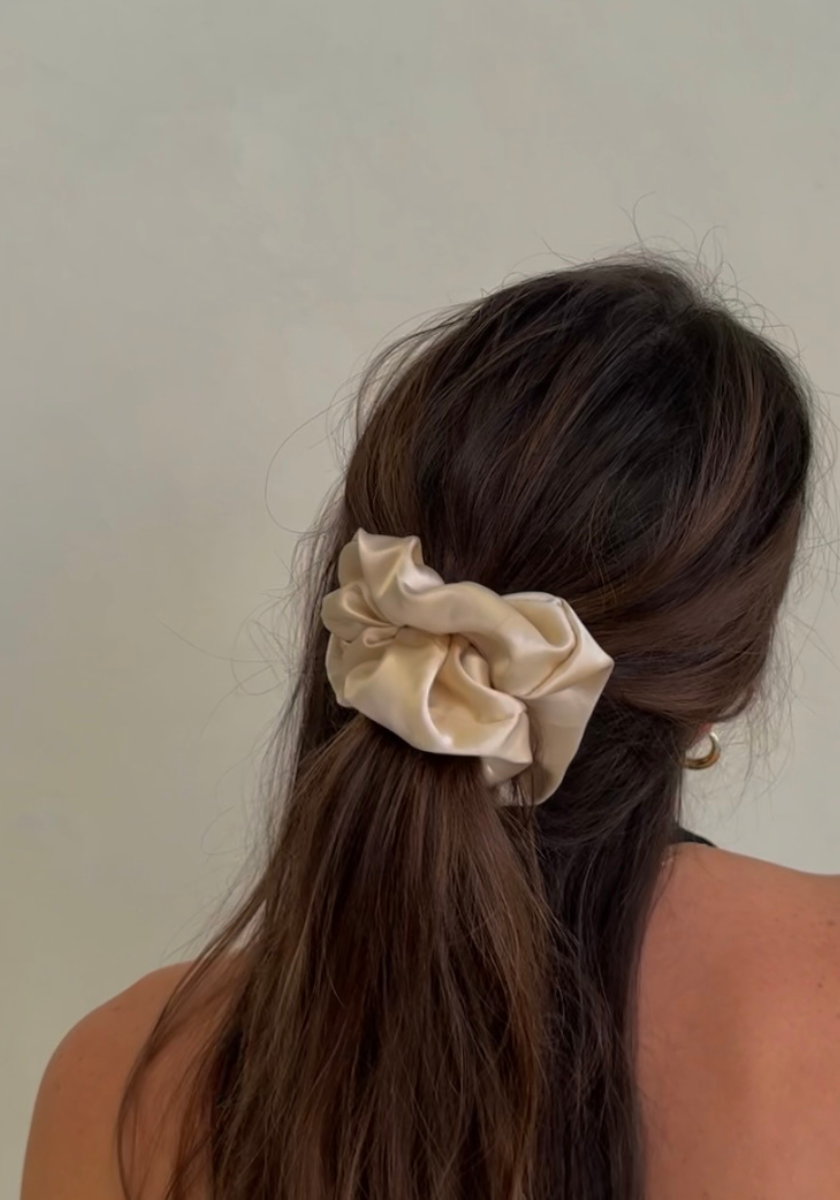 Mulberry Silk Scrunchie - Maple Leaf– Alterior Motif