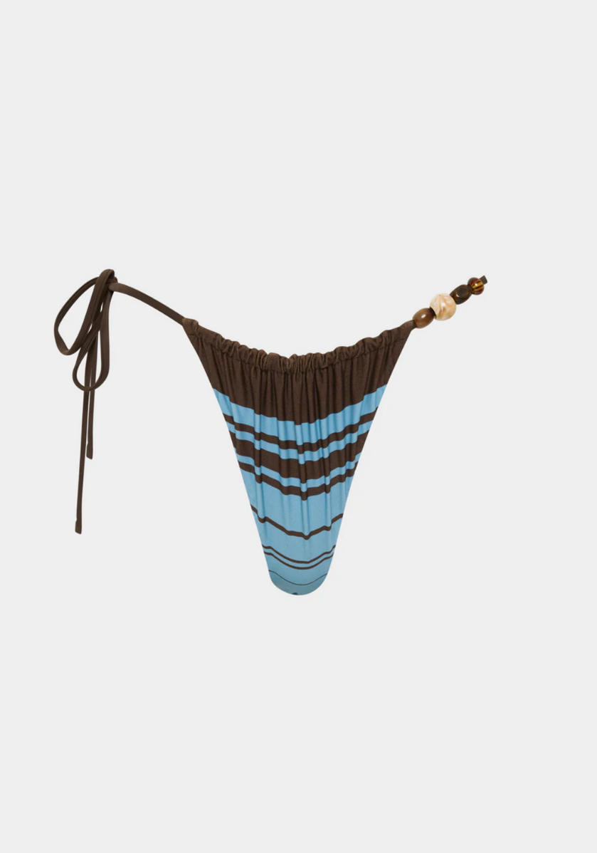 Rioja String Brief - Pacha Mineral Stripe– Alterior Motif