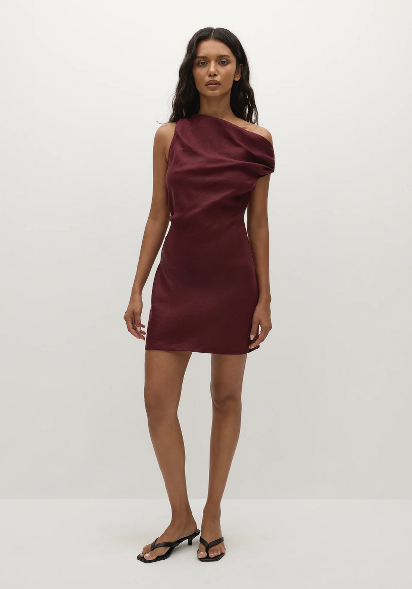 Suis Mini Dress - Bordeaux– Alterior Motif